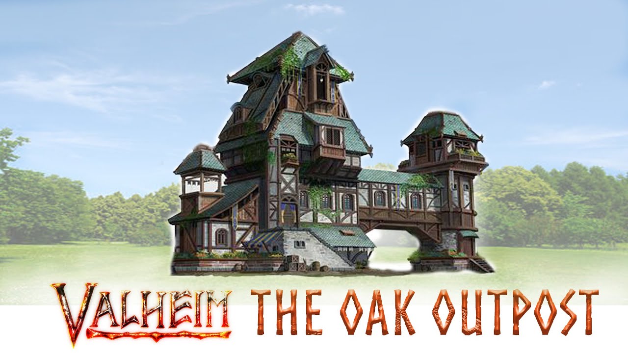 Valheim The Oak Outpost- Crafting a Wooden Tower in Valheim - YouTube