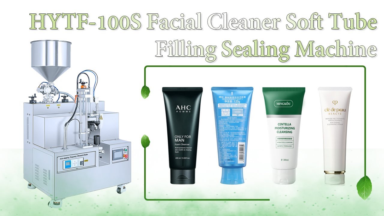 HYTF -100S Facial Cleaner Soft Tube Filling Sealing Machine - YouTube
