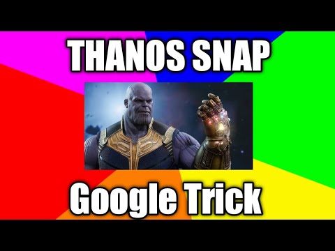 Thanos snap | Google trick - YouTube
