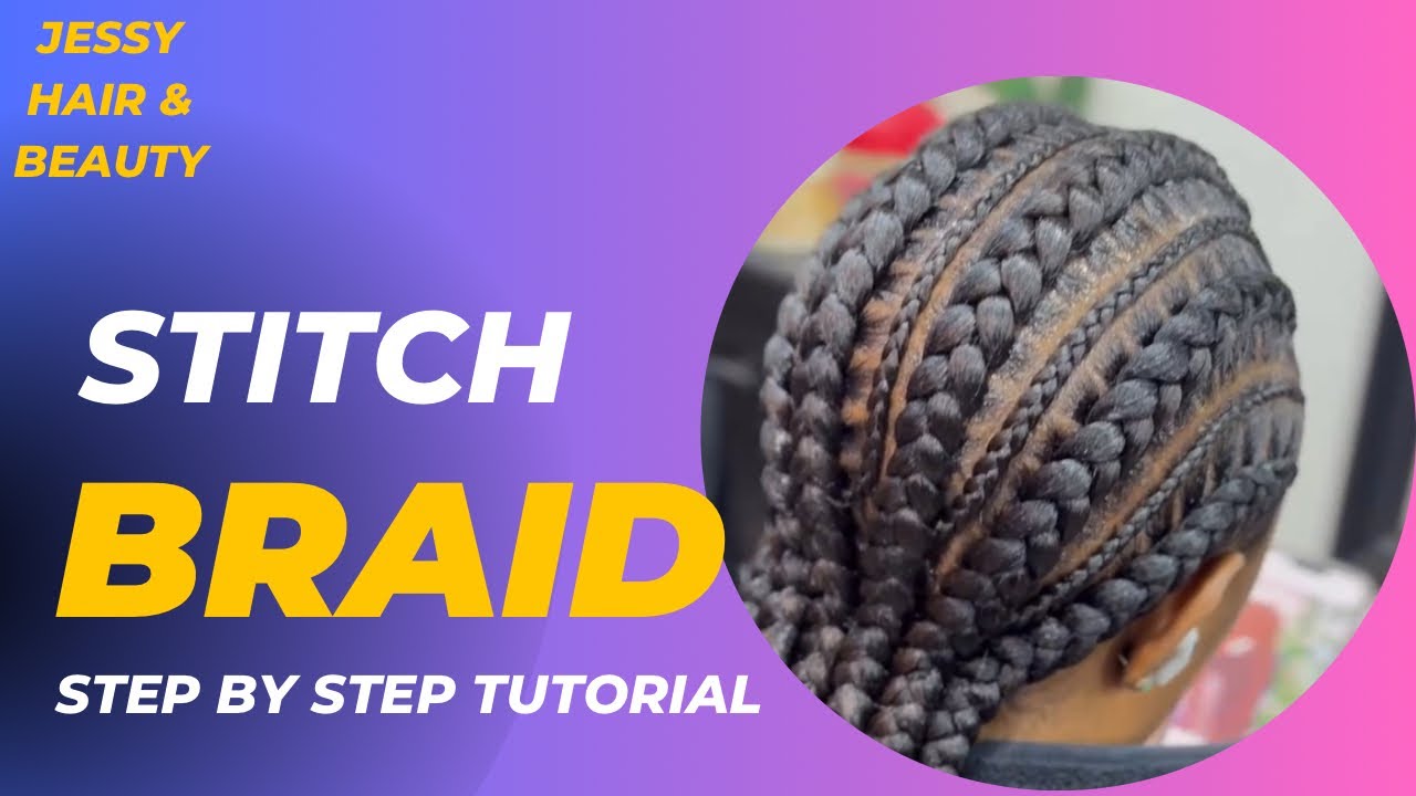 Step by step Tutorial on Stitch Braid #braids #hairstyles #viralvideo # ...