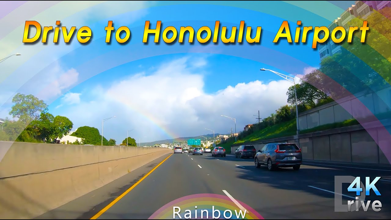 Kapahulu to Honolulu Airport | Rainbow over the H1 Freeway | Honolulu ...