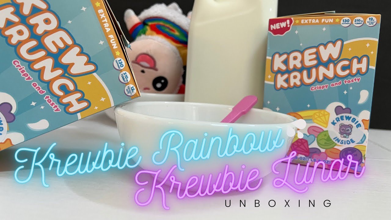 Unboxing Krew Krunch - Krewbie Rainbow & Krewbie Lunar #itsfunneh - YouTube