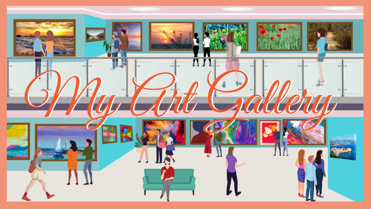 My Art Gallery in canva | canva design - YouTube