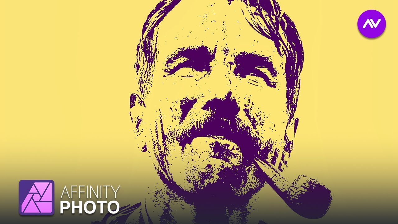 How To Make Threshold Photo Effect Portrait in Affinity Photo - YouTube