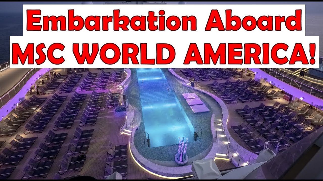 Embarkation Day Aboard the New World America! - YouTube