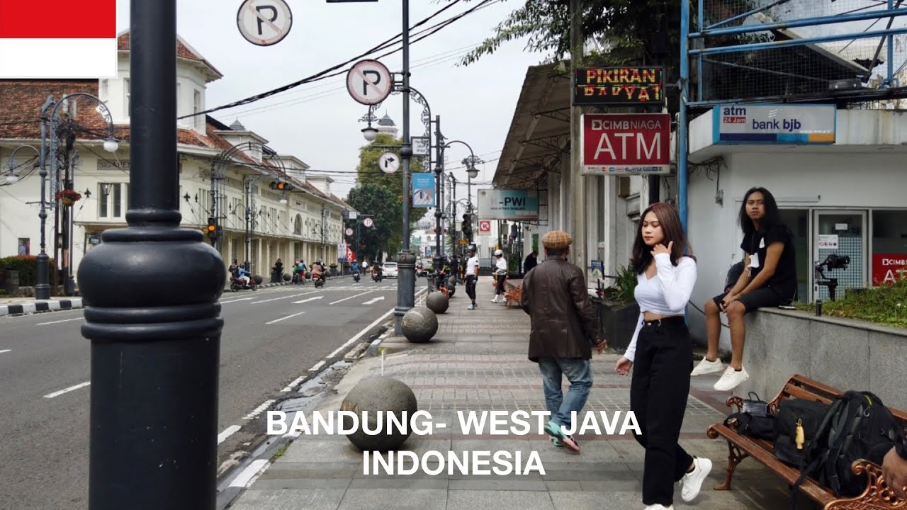 Bandung Asia-Afrika Street Walk in West Java, Indonesia [4K] Suasana di ...