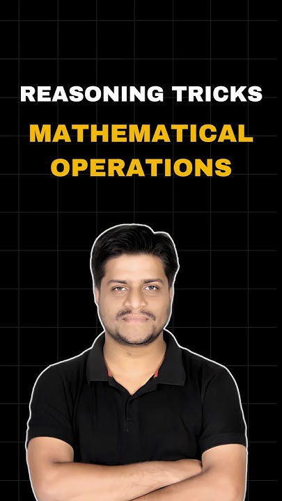 Mathematical Operations Reasoning | Verbal Reasoning | Reasoning Classes | #parchamclasses #ssc ...