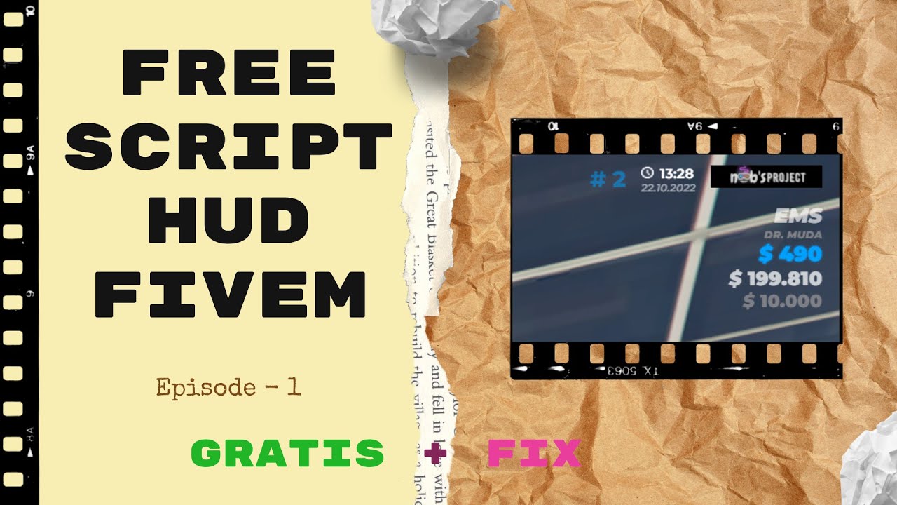 Free SCRIPT FIVEM Eps-1 [Script HUD] Sangat MUDAH - YouTube