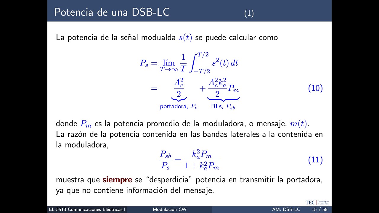 Comu1_4-1_Potencia de una señal AM DBS-LC y DSB-SC. - YouTube