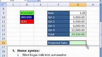 Excel Names Series - YouTube