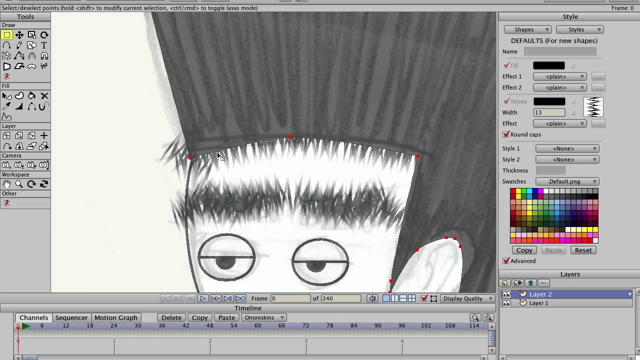 Anime Studio 10 - Pro - Drawing Tools - Feature Overview - YouTube