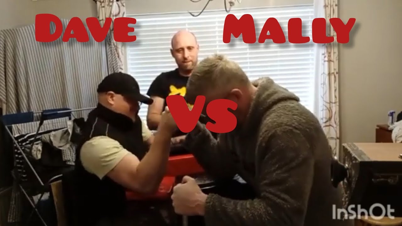 Arm Wrestling Dave Vs Mally 💪the rematch that needed to happen 😤 - YouTube