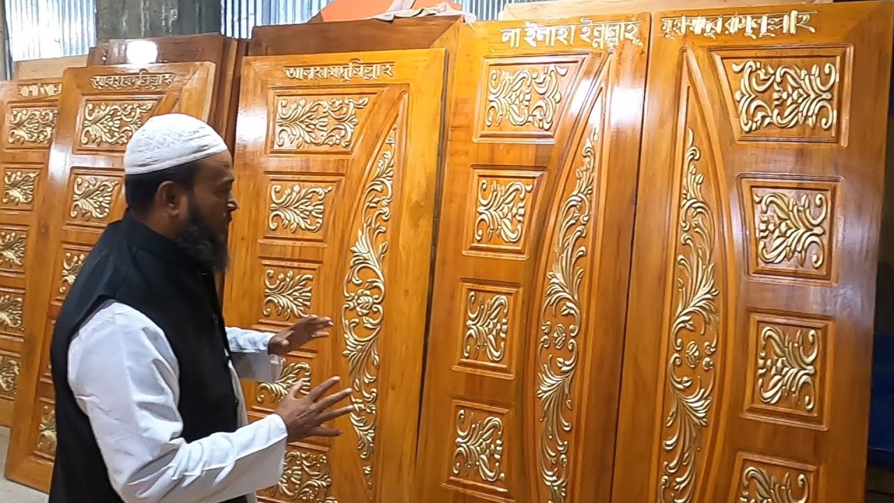 100% কেমিক্যাল সেদ্ধ🔥যশোর মেহগনি কাঠের দরজা। jassore mahogani kather ...