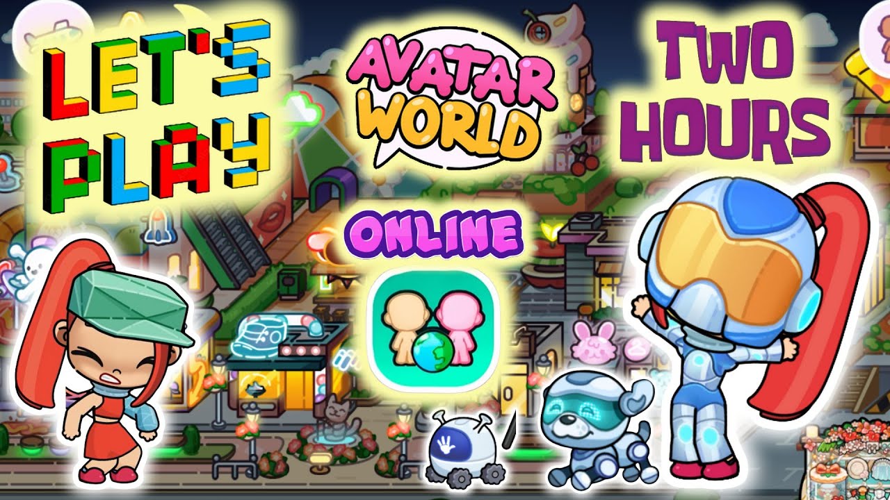 LET'S PLAY AVATAR WORLD ONLINE MULTIPLAYER for 2 HOURS! 😱 AVATAR WORLD ...