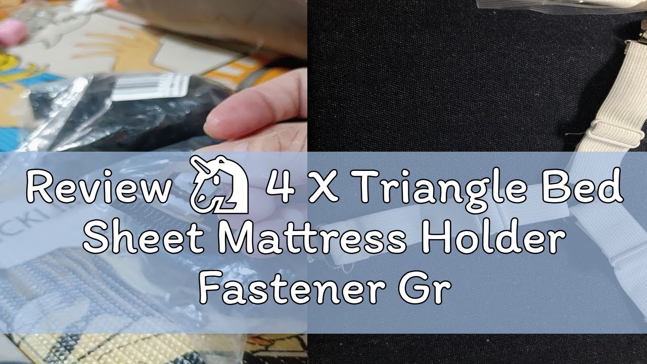 Review 🦄 4 X Triangle Bed Sheet Mattress Holder Fastener Grippers Clips ...