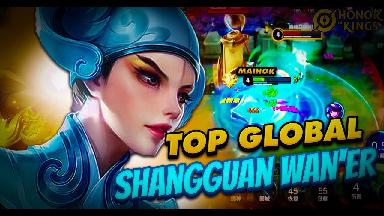 Honor of kings Top Global Shangguan Waner Gameplay #honorofkings # ...
