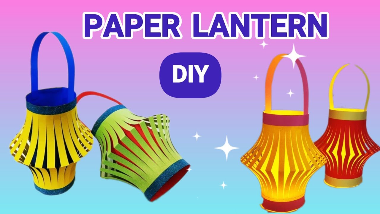 Easy Paper Lantern Tutorial | Beautiful DIY Decoration - YouTube