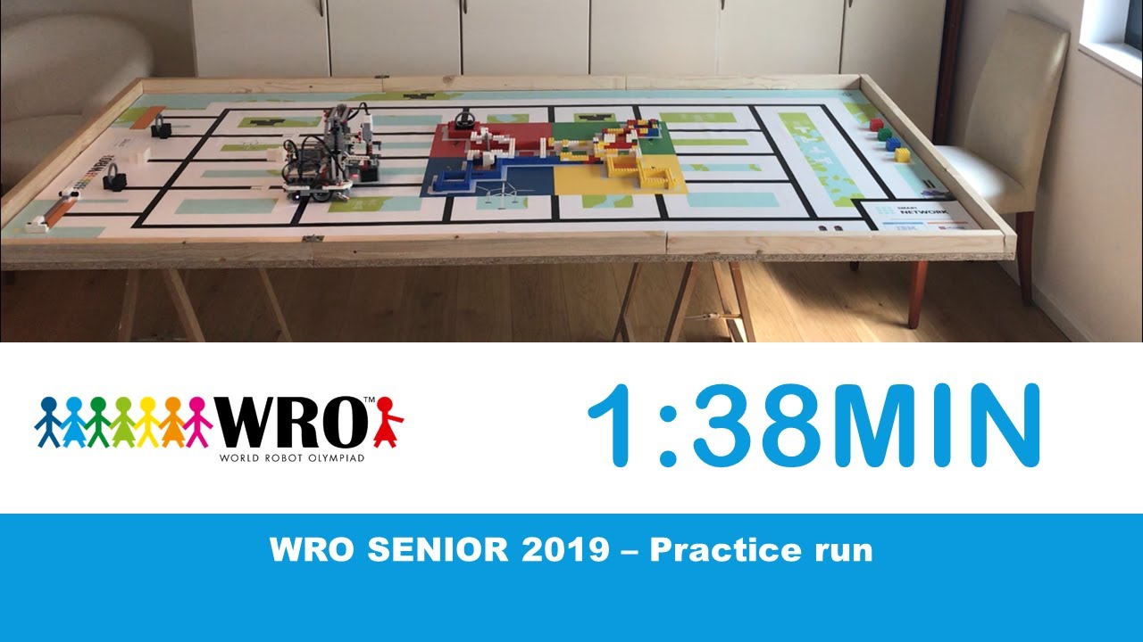 WRO Senior High 2019 - 200 Points 1:38min practice run - YouTube