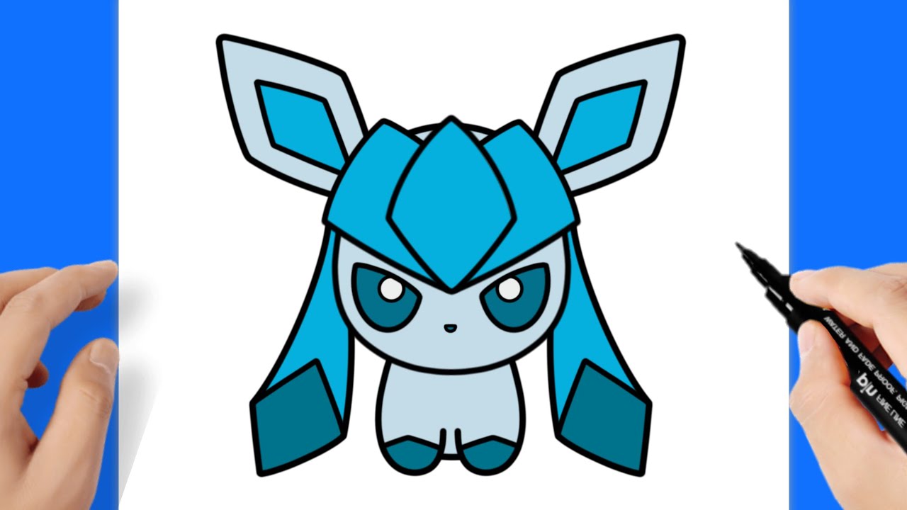 Como dibujar Pokémon Glaceon Chibi - YouTube