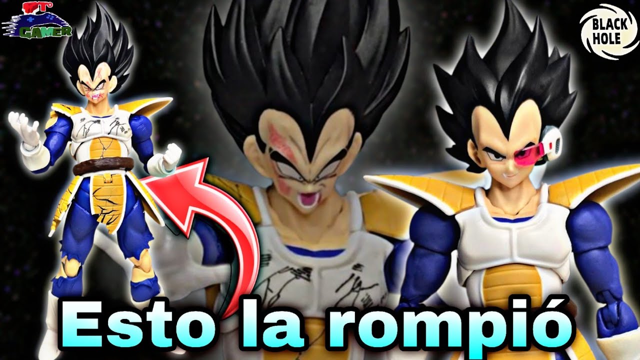 😱 🔥 Vegeta Scouter No SH Figuarts Dragon Ball The Bloodshed Duo Black ...