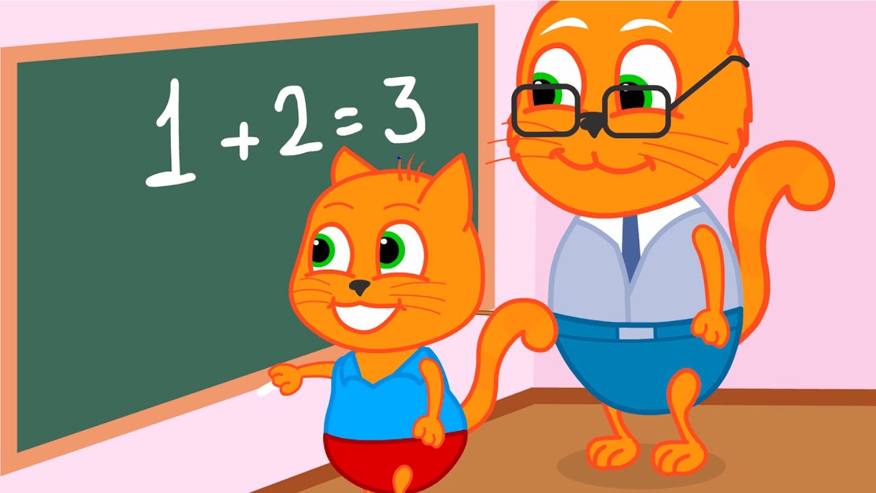 Familia de Gatos - Lección De Matemáticas Animación de Video 13+ - YouTube