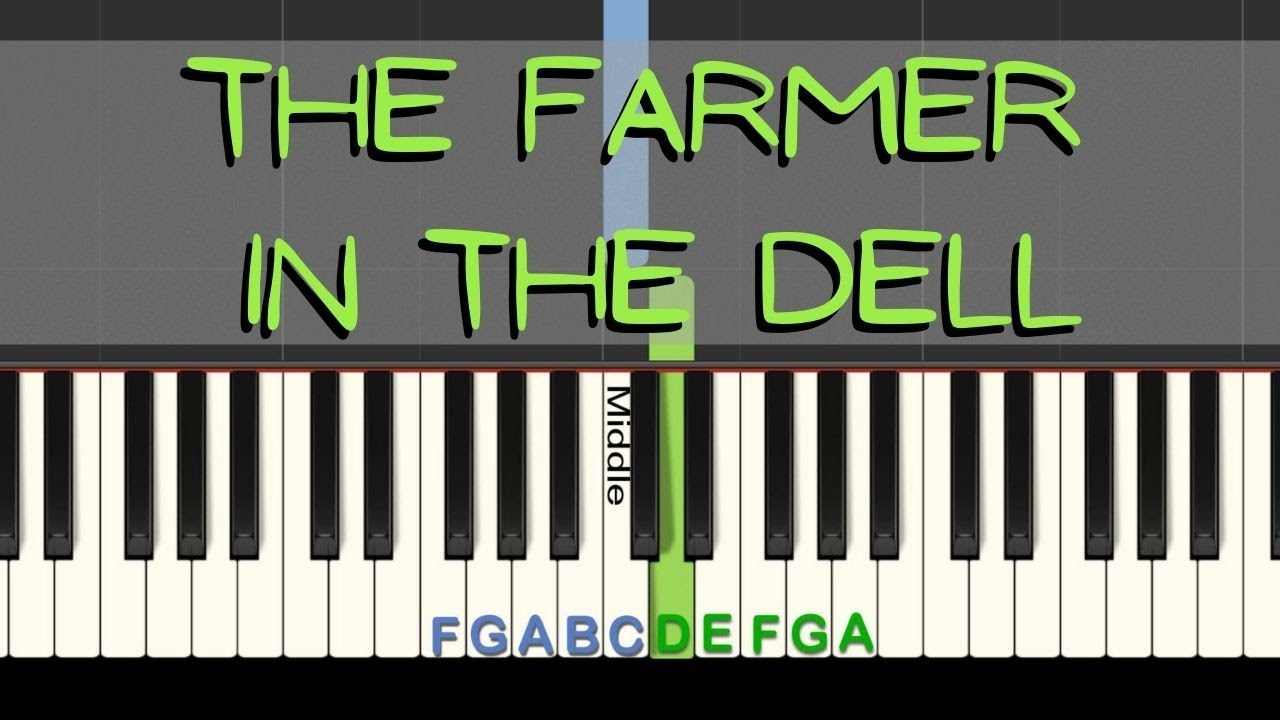 The Farmer in the Dell: easy piano tutorial with free sheet music - YouTube