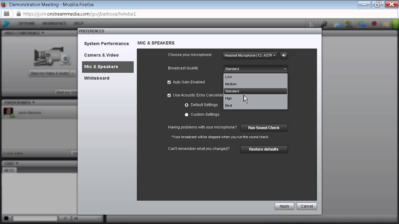 Onstream Webinars Audio Walkthrough - YouTube