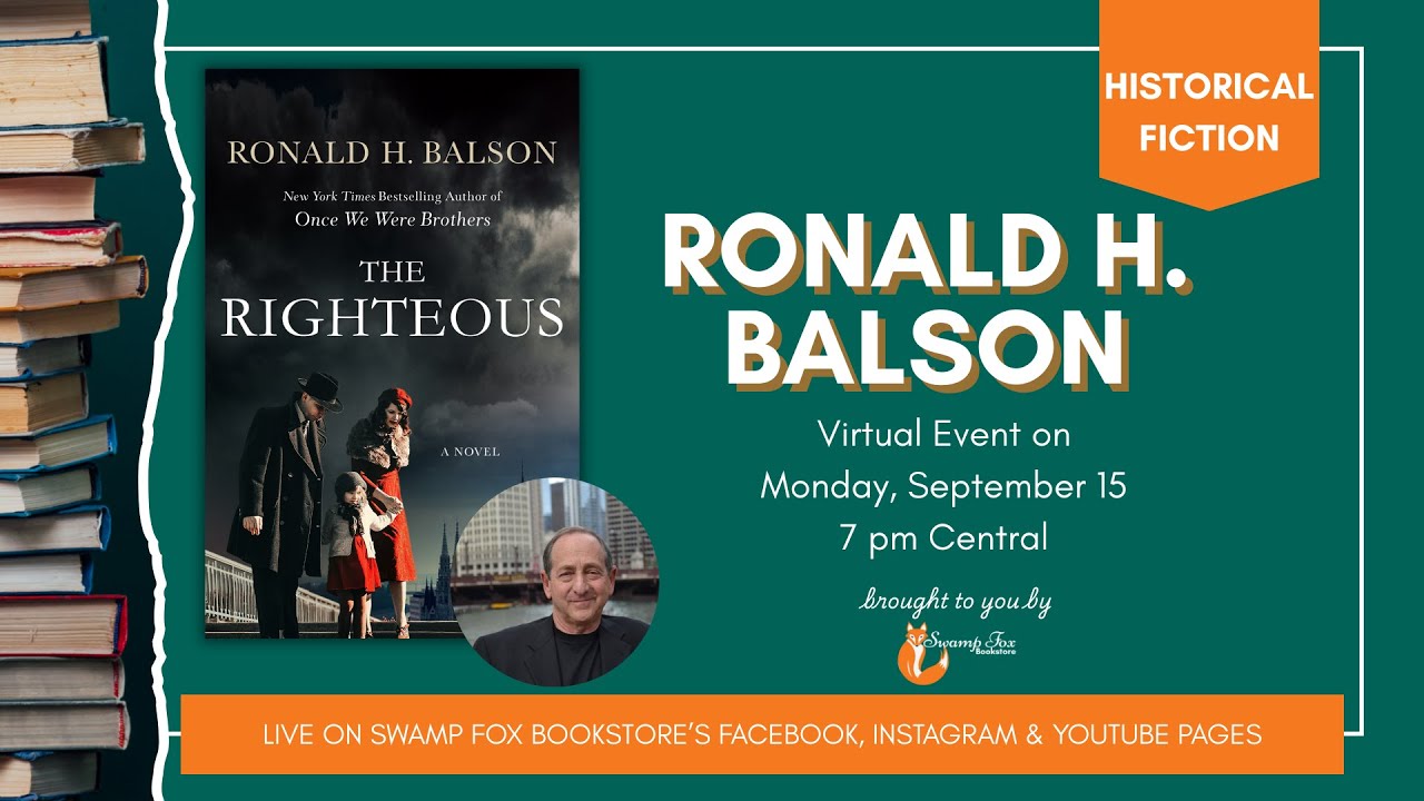 Historical Fiction Author: Ronald H. Balson - YouTube