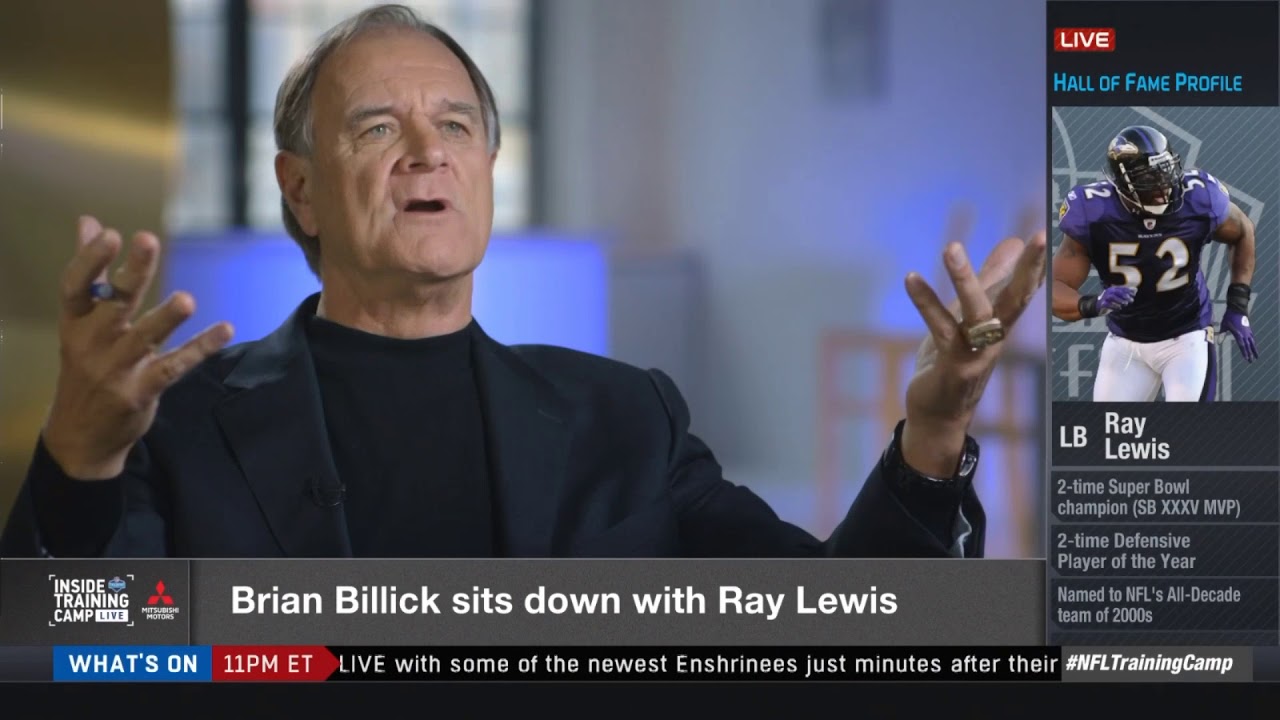 Brian Billick 1-0n-1 with Ray Lewis HOF - YouTube