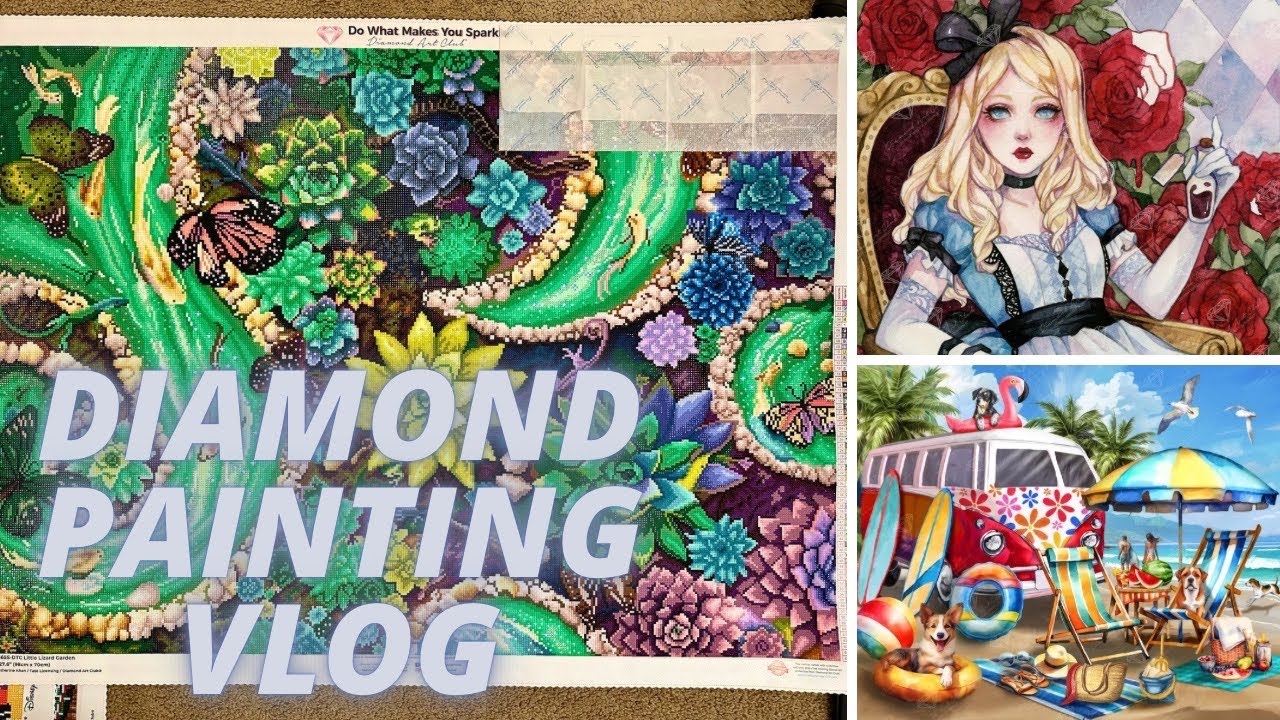 diamond painting "girl math", lots of happy mail, + more | diamond ...