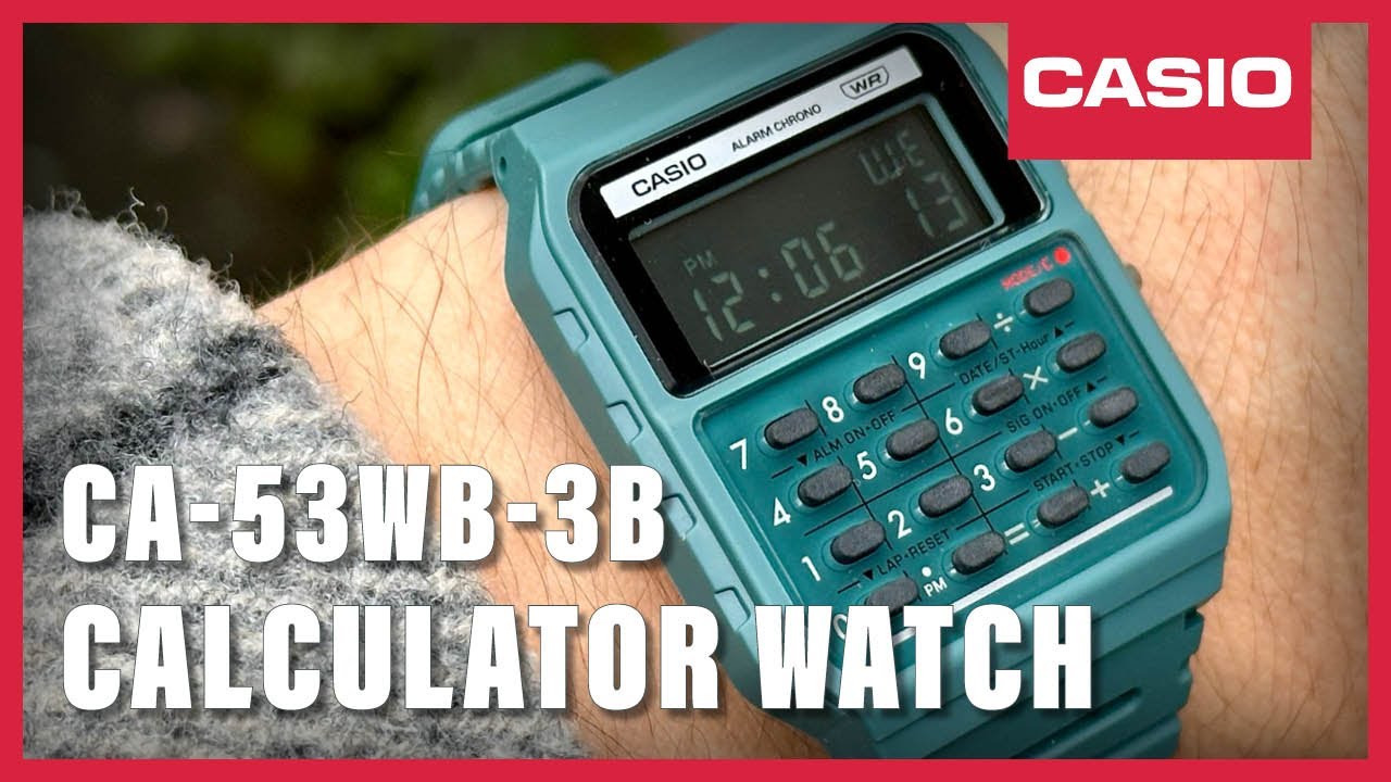 Unboxing The New Casio CA-53W-3B Calculator watch - YouTube