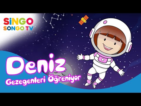 DENİZ Gezegenleri Öğreniyor kız 🌍🪐 – SingoSongo TV I İsme Özel Çocuk Şarkıları 🎵