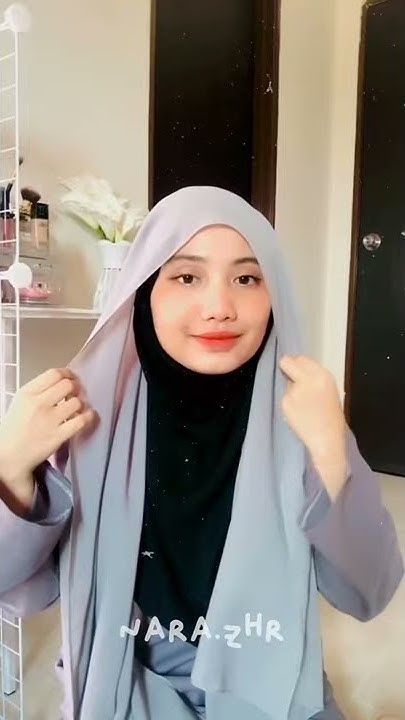 TUTORIAL SHAWL LABUH WITH NECKLACE/ NARA.ZHR - YouTube