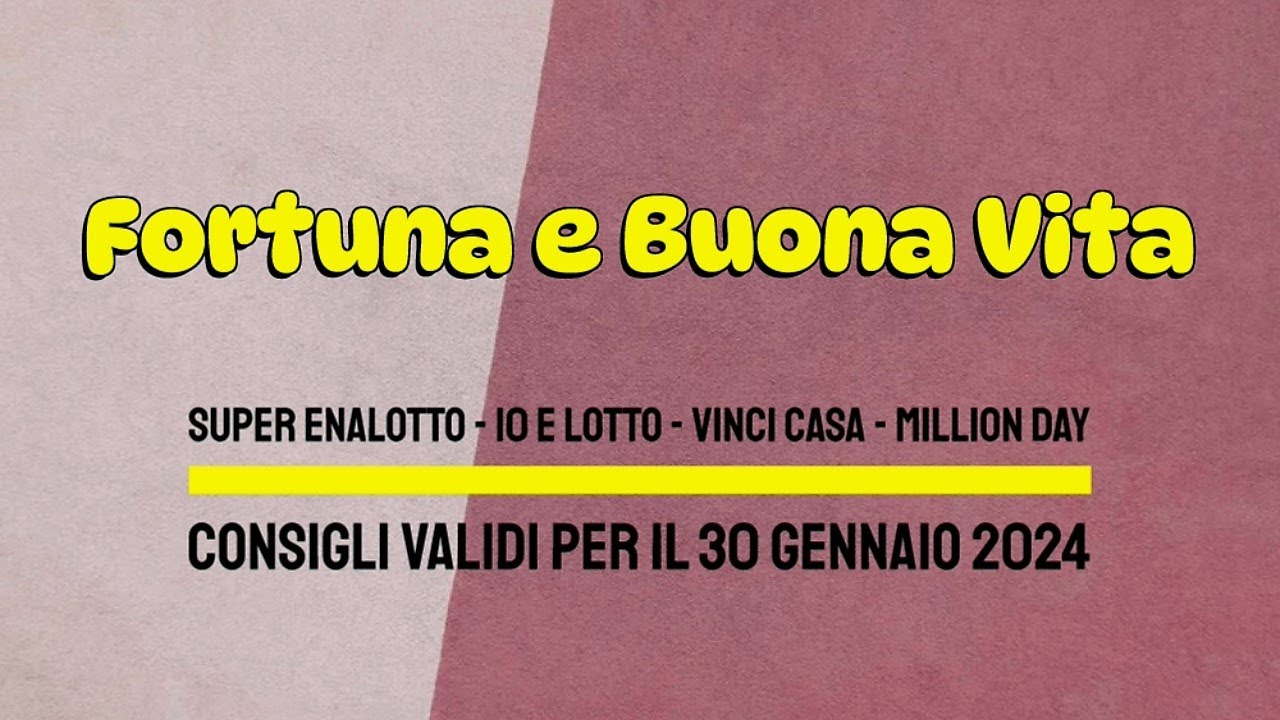 Super Enalotto + 10 e Lotto + Vinci Casa + Million Day consigli per il ...