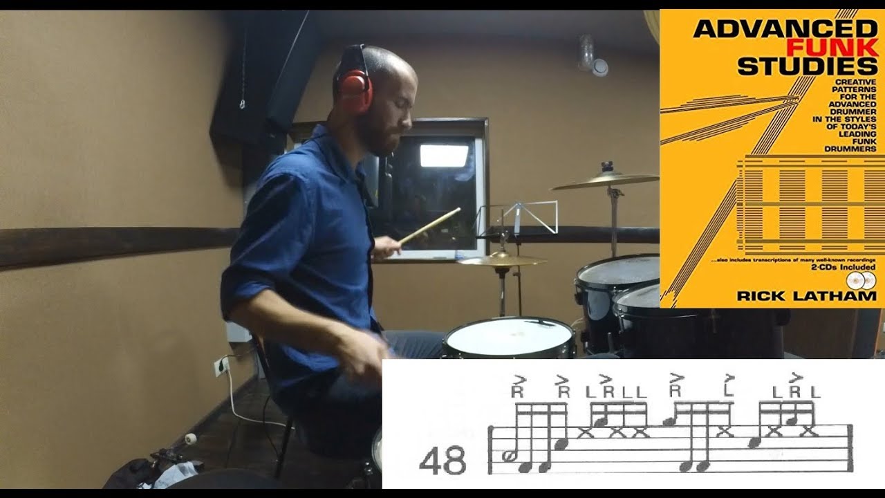 Variation of groove from book Rick Latham - Advanced Funk Studies, Funk ...