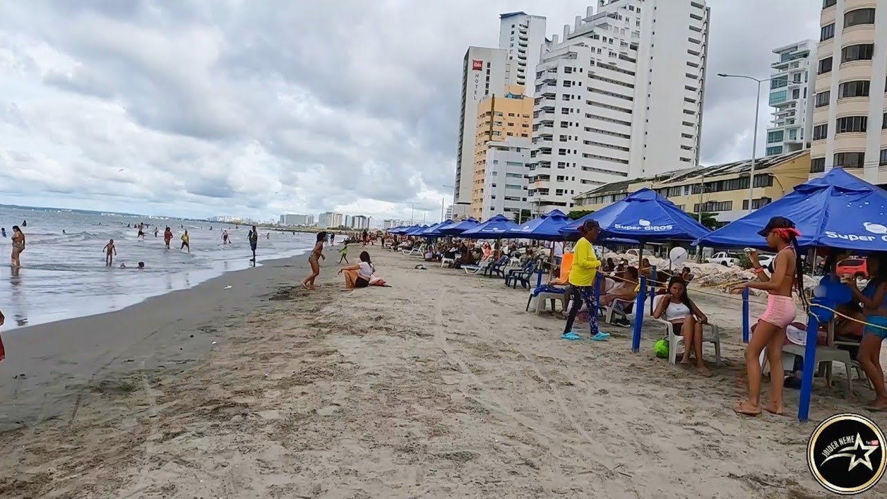 Playas de Marbella y Crespo, recorrido por la tarde, Cartagena Colombia ...