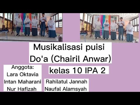 Musikalisasi puisi doa ~ karya Chairil Anwar - YouTube