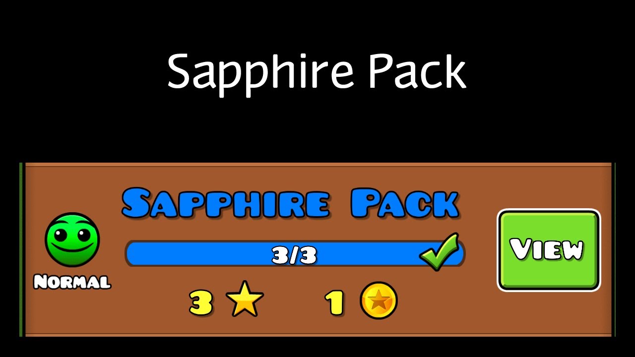 Sapphire Pack [Map Pack #3] | Geometry Dash - YouTube