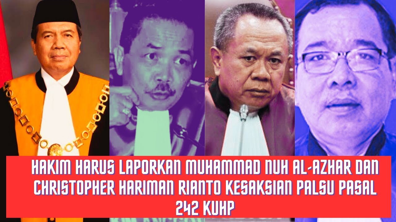 HAKIM PARTAHI BACAKAN PERTIMBANGAN ADANYA TAMPERING MUHAMMAD NUH AL ...