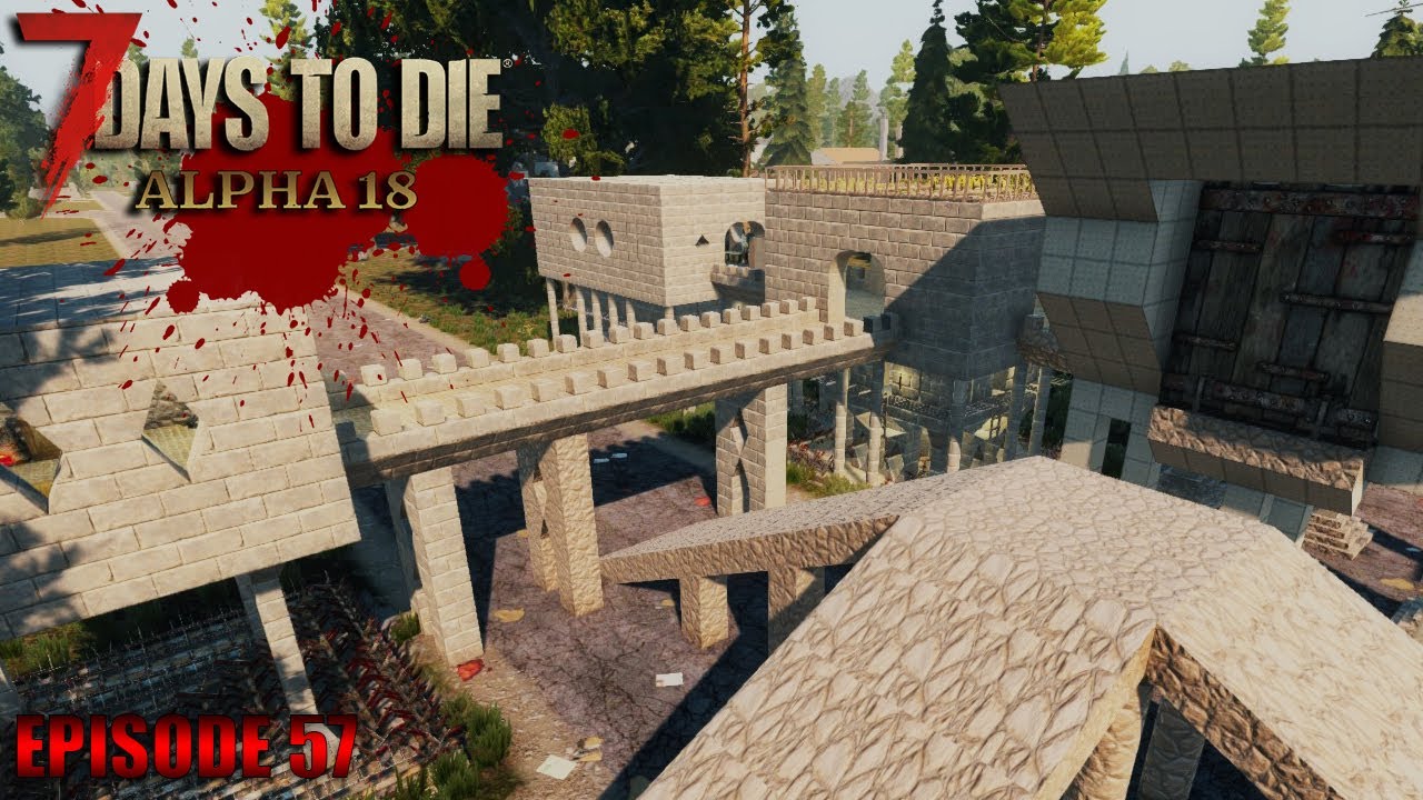 #57 ON FINI LA CONSTRUCTION DU GARAGE| 7 DAYS TO DIE - ALPHA 18 FR ...