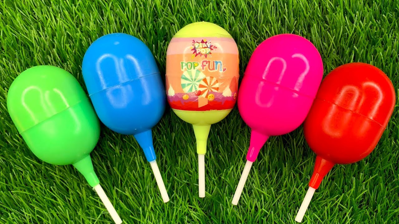 New Glitter Rainbow Lollipop Candy I Cutting| ASMR | Satisfying Video - YouTube