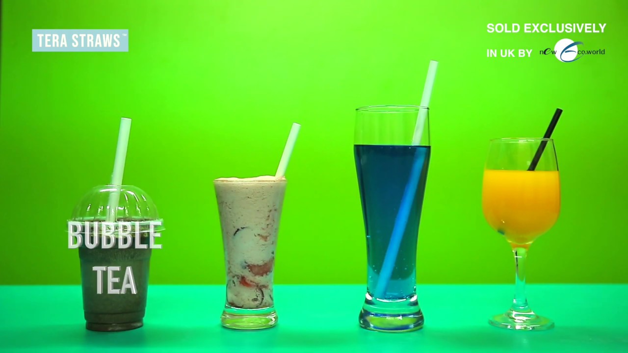 Tera Straw - the world's strongest paper straw now in the U.K. - YouTube