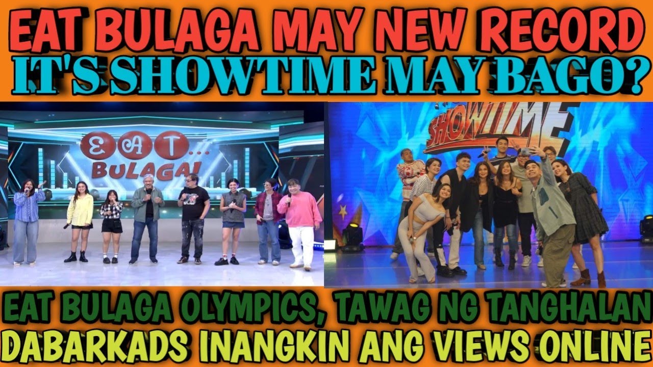 EAT BULAGA MAY NEW RECORD, VIEWS ONLINE INANGKIN NG DABARKADS - YouTube
