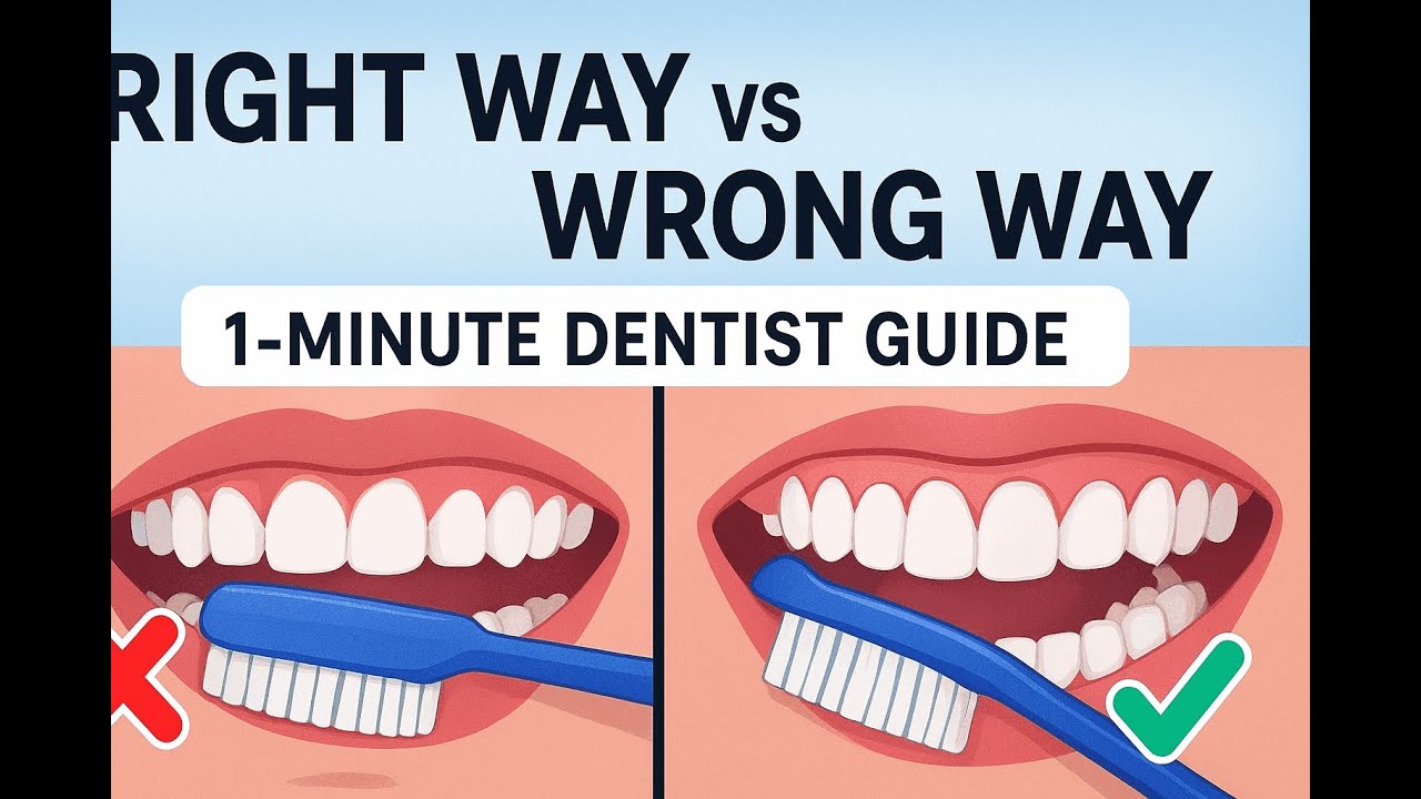 "Are You Brushing Wrong? 🪥 Learn the Right Way in 1 Minute!" - YouTube