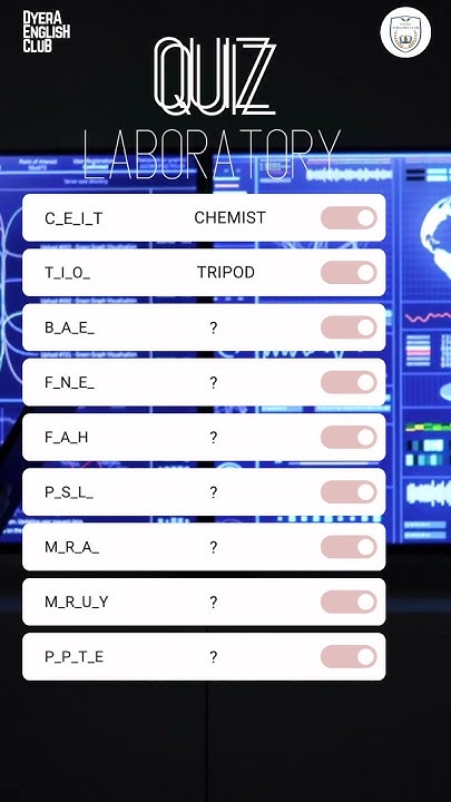 QUIZ : LABORATORY - YouTube
