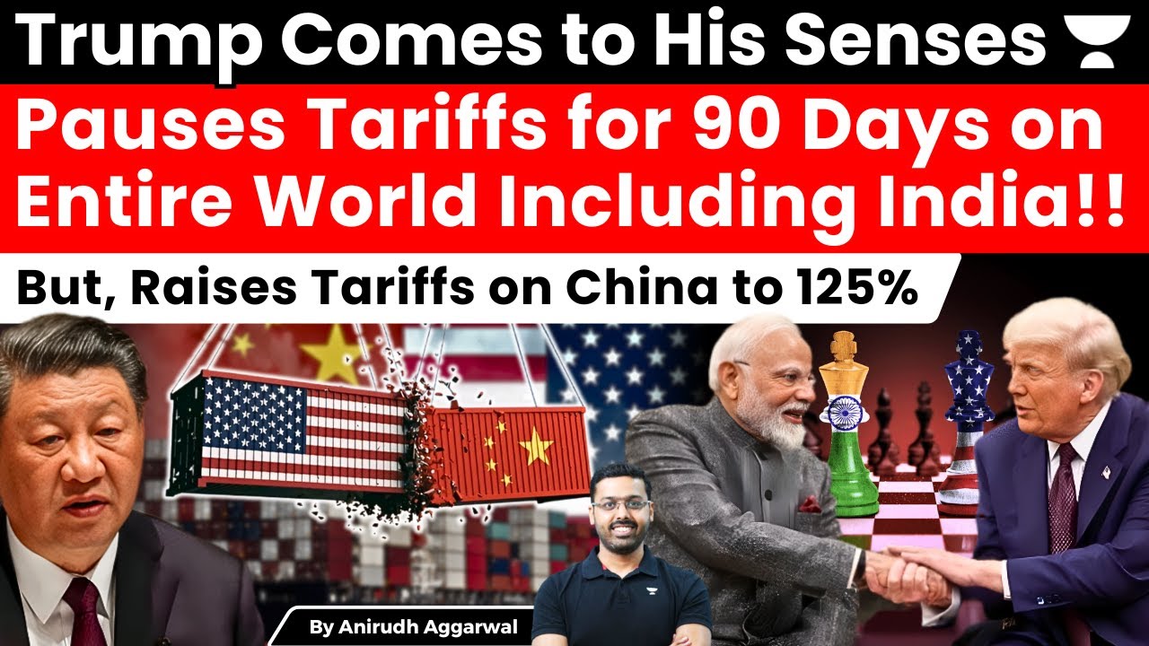 Trump announces 90-day pause on tariffs for all including India. Raises ...