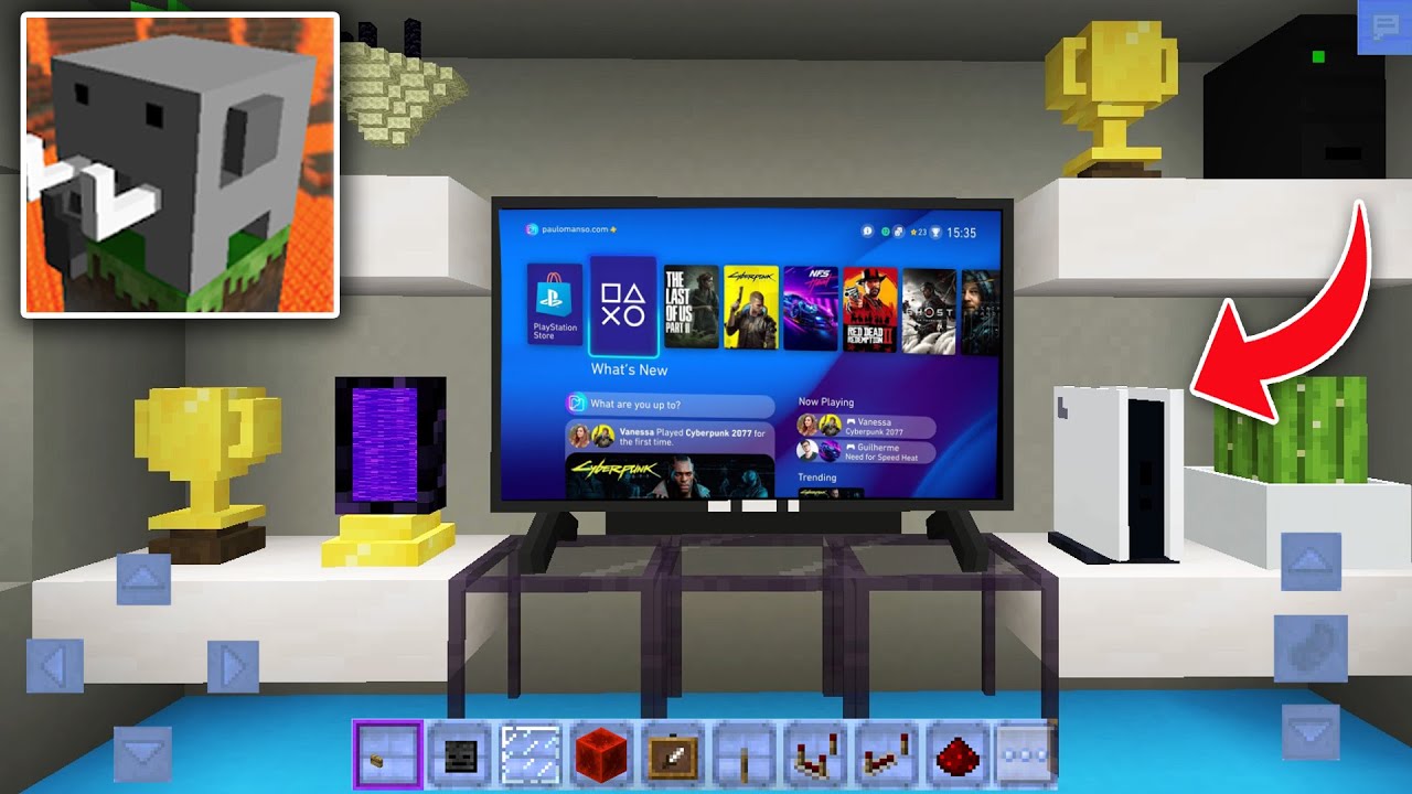 How to Make WORKING PLAYSTATION in CRAFTSMAN : Building Craft - YouTube
