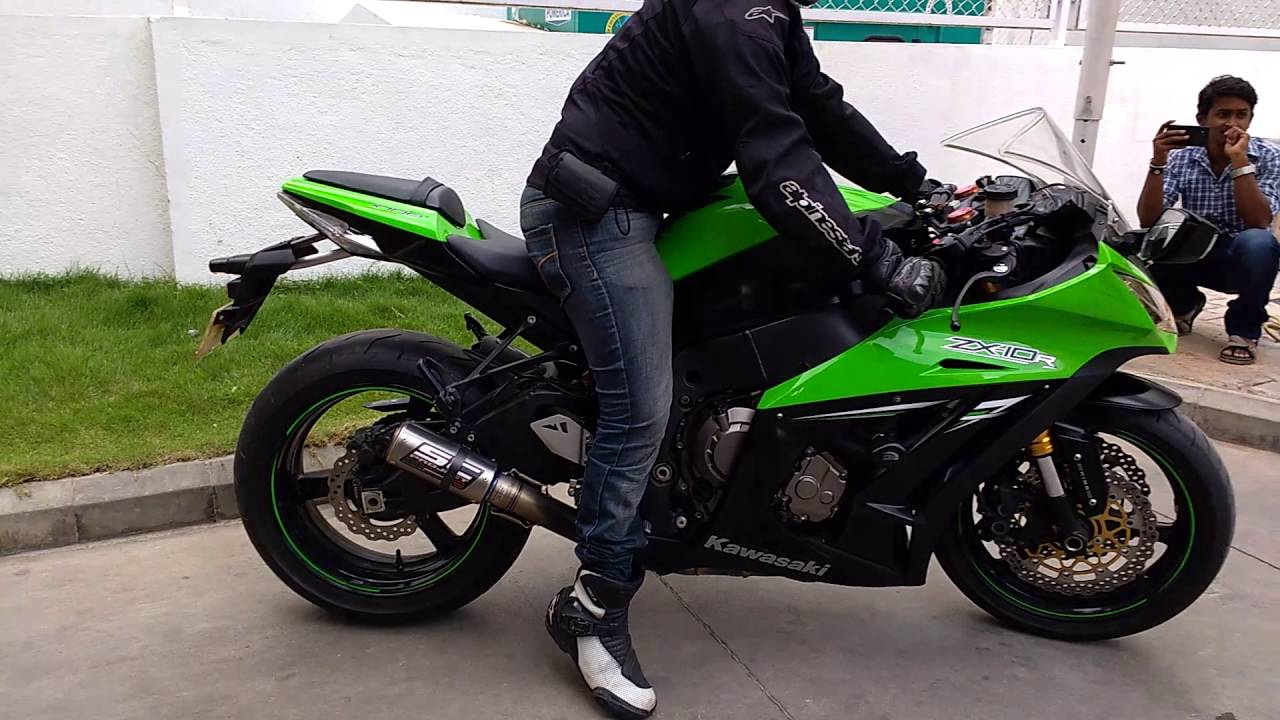 Kawasaki Ninja ZX10R With SC Project Exhaust - YouTube