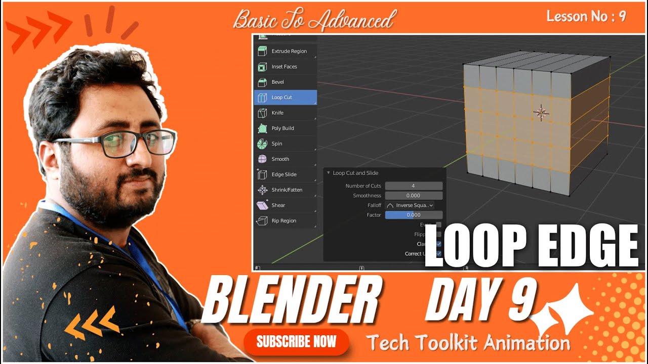 Mastering Loop Edge & Slider Tool in Blender: From Basics to Advanced Techniques | Urdu/Hindi ...