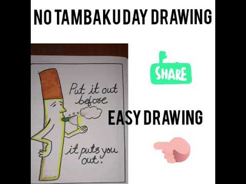 World no tambaku day drawing easy drawing - YouTube